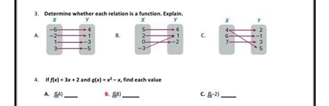 solved 3 determine whether each relation is a function