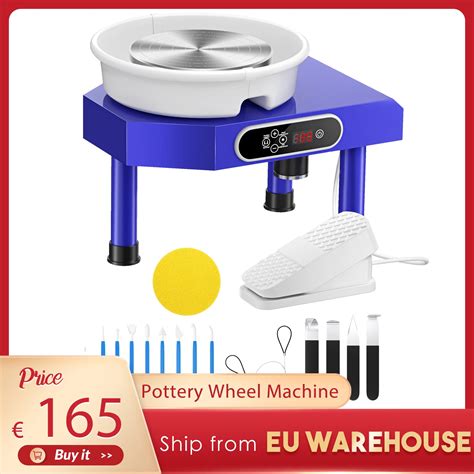 전기 도자기 휠 성형 기계 트레이 풋 페달 포함 세라믹 도자기 휠 조각 금형 클레이 아트 공예 Diy 350w 25cm Aliexpress