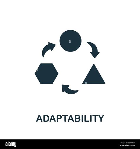 Adaptability Icon Monochrome Simple Element From Soft Skill Collection