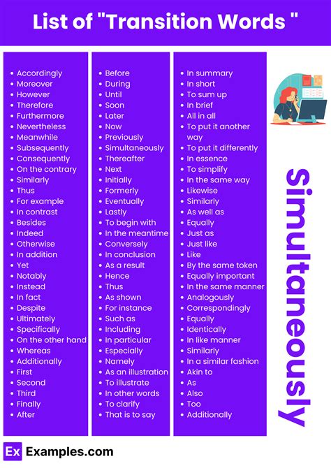 100 Transition Words Definition And Example Sentences Transitional