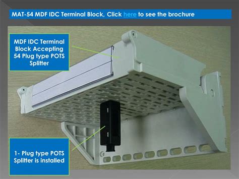 PPT MDF Terminal Block Plug Type XDSL Splitter PowerPoint Presentation ID