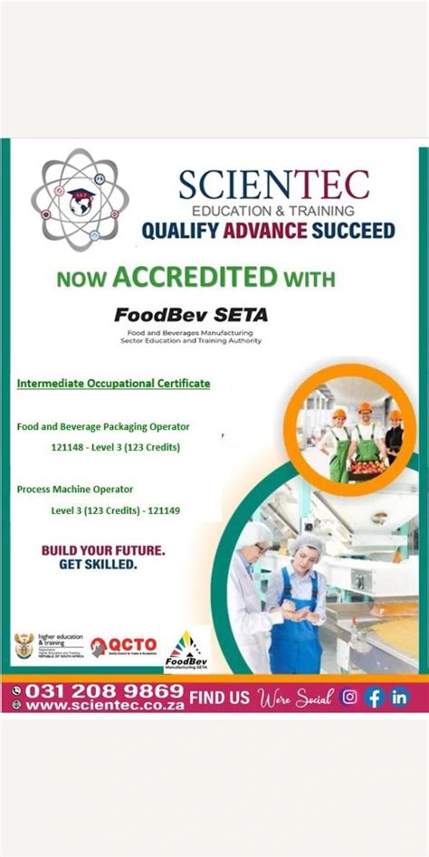 Foodbeverageindustry Qcto Seta Learnership 2025applications 2025registrations