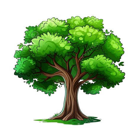 Cartoon Tree Green Tree Cartoon Tree Green Tree Tree PNG Transparent Image And Clipart For