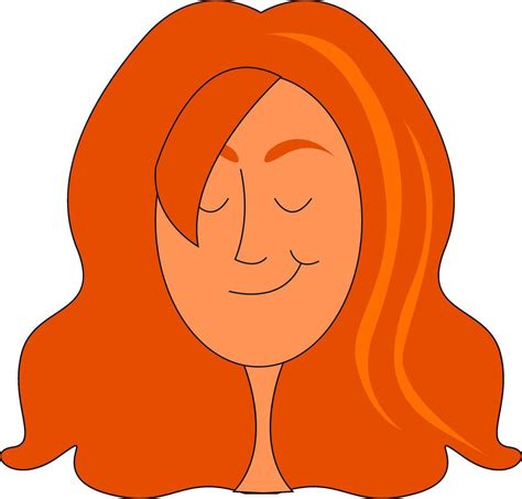 Redhead Girl Vector Or Color Illustration 34514670 Vector Art At Vecteezy