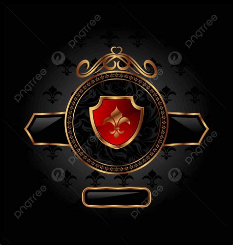 Vintage Background With Shield Ornate Background Flourish Vector Ornate Background Flourish