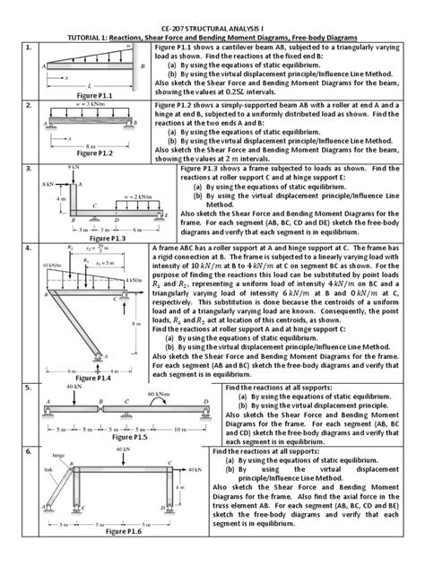 Structural Analysis Problems For Practice Pdf Bending Truss