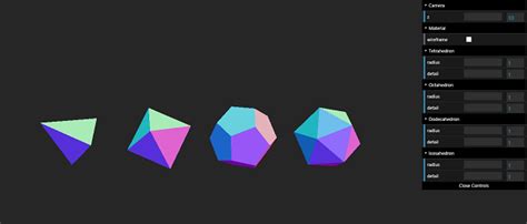 three js polyhedron geometry