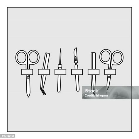 Dissection Tools Stock Illustration Download Image Now Dissection Equipment Grayscale Istock