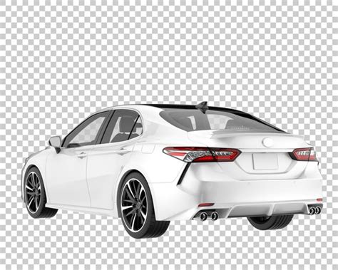 투명 한 배경에 도시 자동차입니다 3d 렌더링 일러스트레이션 프리미엄 Psd 파일