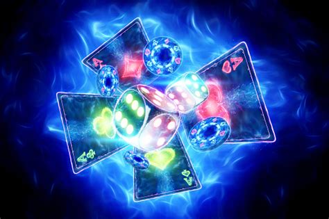 창조적 인 포커 템플릿 네온 재생 카드와 어두운 배경에 주사위 디자인 카지노 개념 도박 사이트에 대한 헤더 복사 공간 3d 일러스트레이션 3d 렌더 3차원 형태에 대한 스톡