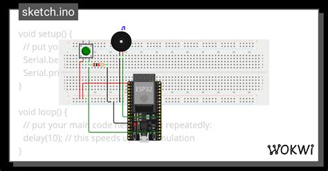 Pushbutton Wokwi Esp32 Stm32 Arduino Simulator