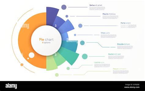 Vector Circle Chart Design Modern Template For Creating Infographics