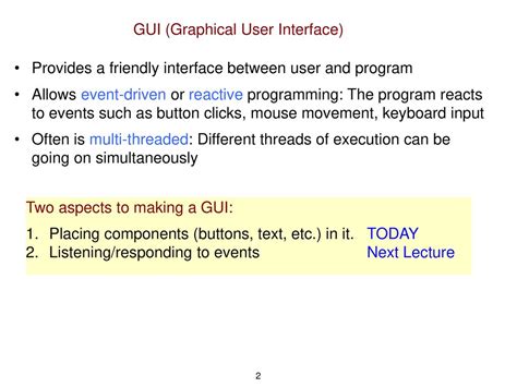 Guis Graphical User Interfaces Ppt Download