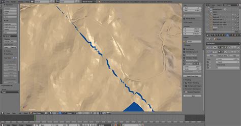 Smooth Modifier Cause Gap Hole In Landscape Mesh Blender Stack Exchange