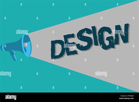 Conceptual Hand Writing Showing Design Business Photo Text Plan Drawing Produced To Show Look