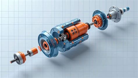 Free Exploded Motor Components Image Motor Exploded Technical Download At Stockcake