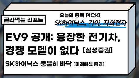 골라먹는 리포트 흔들리는 장 이 종목 안오르면 모든 종목 안오른다 삼성전자sk하이닉스기아현대차자화전자애플2