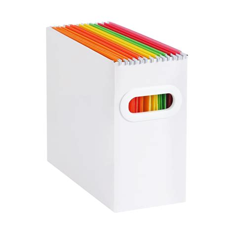 File Organizer Collapsible Storage Box With Metal Handle Hanging File Organizer Letter