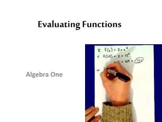 PPT Evaluating Functions PowerPoint Presentation Free Download ID 3227436