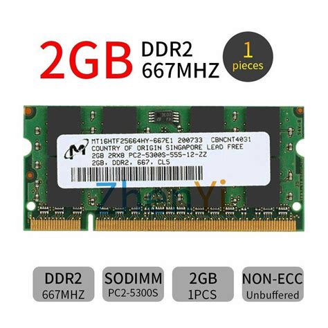 ใหม่ แรมหน่วยความจําแล็ปท็อป โน้ตบุ๊ก สําหรับ 2gb Ddr2 800mhz Pc2 6400
