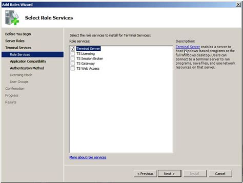 windows server 2008 terminal services techotopia