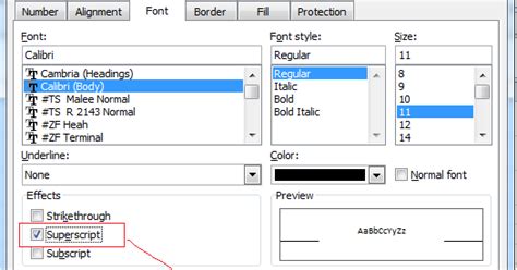 สูตร Excel การทำตัวยก Superscript ให้กับข้อความที่อยู่ในเซลล์ด้วย Vba