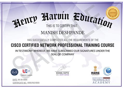 Cisco Certified Network Professional Ccnp Henry Harvin®