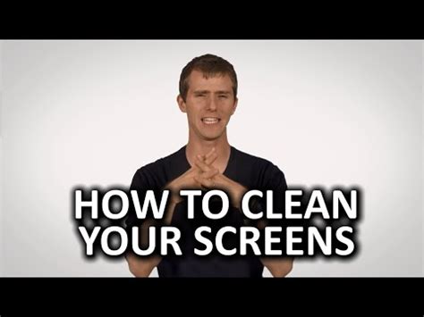 How To Clean Your Screens As Fast As Possible YouTube