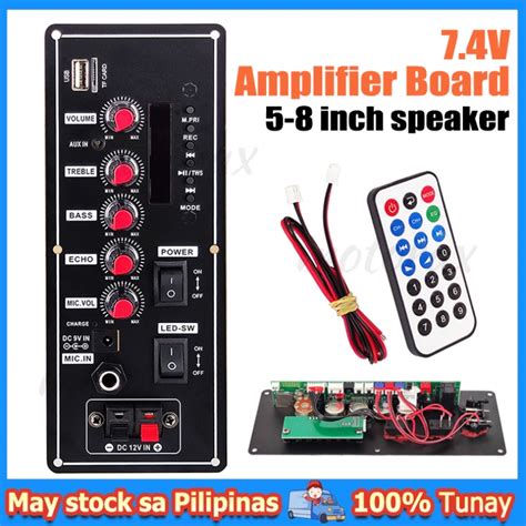 7 4v Amplifier Board Square Dance 30w Speaker Amplifier Support Bluetooth Aux U Disk Recording