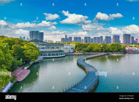 Scenery Of Tai Lake Scenic Spot In Wuxi Jiangsu Province China Stock