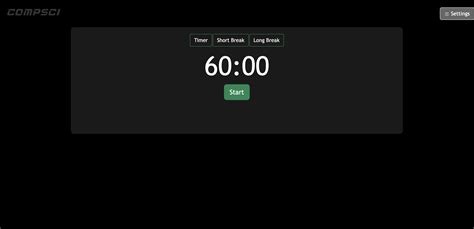 Pomodoro Web App Devpost