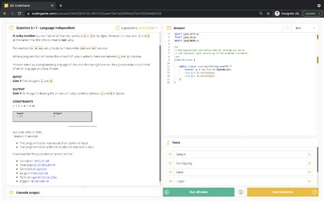 Solved Ide Codingame C