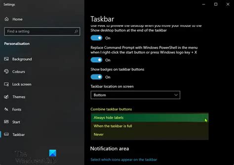 How To Show Program Icon Names In Taskbar Of Windows 10 Thewindowsclub