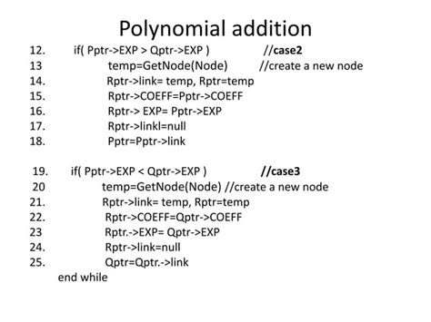Polynomial Reppresentation Using Linkedlist Application Of Llpptx Programming Languages