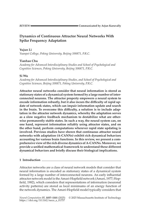 Dynamics Of Continuous Attractor Neural Networks With Spike Frequency