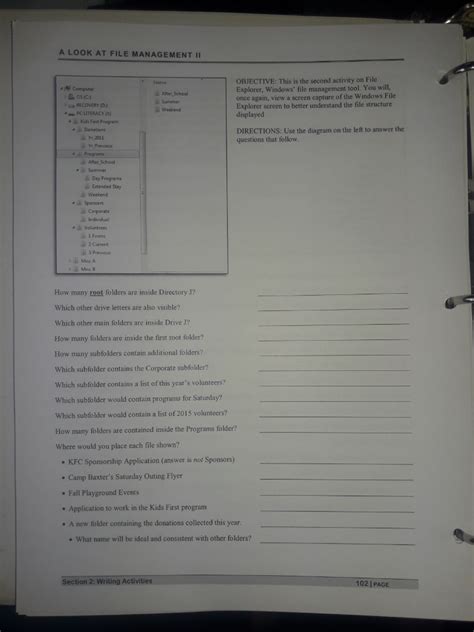 Solved A LOOK AT FILE MANAGEMENT II On File Tool You Will Chegg Com
