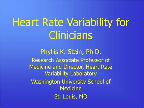 Ppt Heart Rate Variability For Clinicians Powerpoint Presentation Free Download Id 9131979