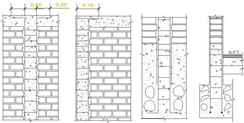 Drawings Detail Of RCC Structural Blocks D View Dwg Autocad File