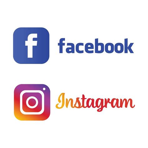Facebook Instagram Logo Icon Vector 6959704 Vector Art At Vecteezy