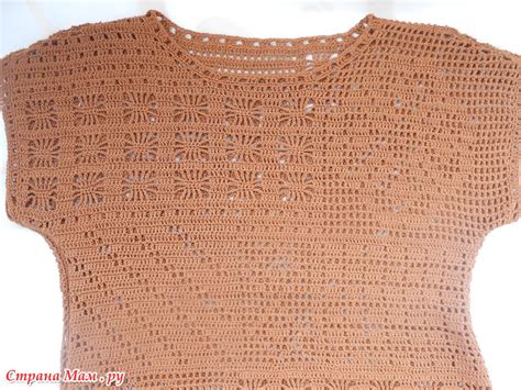 Туника - филеечка в стиле пэчворк - Вязание - Страна Мам