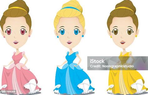 Cute Princess Cartoon Stock Illustration Download Image Now Adult Anthropomorphic Smiley