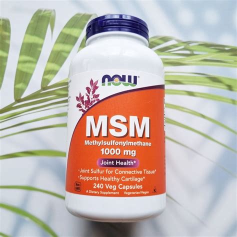 Msm 1000 Mg 240 Veg Capsules Now Foods Methylsulfonylmethane บำรุงข้อ