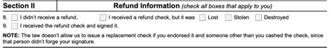 Irs Form 3911 Instructions Replacing A Lost Tax Refund Check