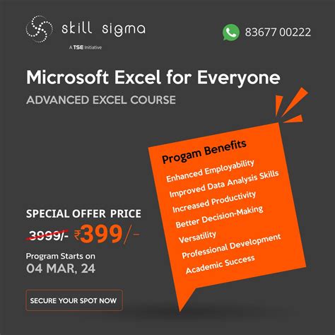 learn data skills with microsoftexcel course skill sigma posted on