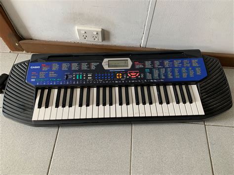 Casio Ctk 411 Midi Electronic Portable Musical Keyboard 100 Song Ac N Retro Unit