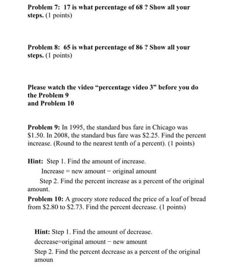 Solved Problem 3 What Is 15 Of 60 1 Points Problem 4