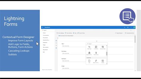 build sharepoint modern list forms with lightning forms youtube