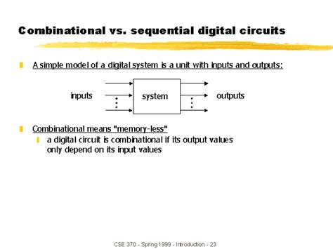 combinational vs sequential digital circuits