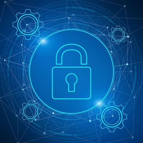 Premium Vector Cyber Security Technology Concept Shield With