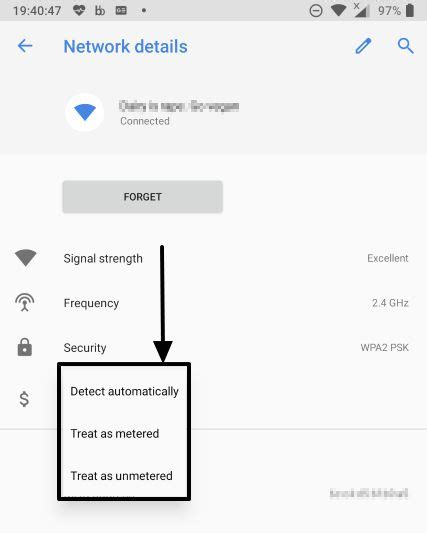 How To Set Wi Fi Networks As Metered Or Unmetered On Android Devices